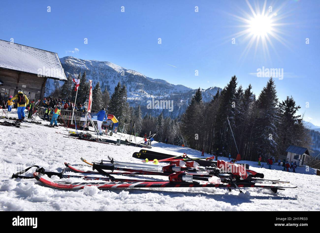 Wintersport in Österreich, Schigebiet Kasberg (Grünau, Almtal ...