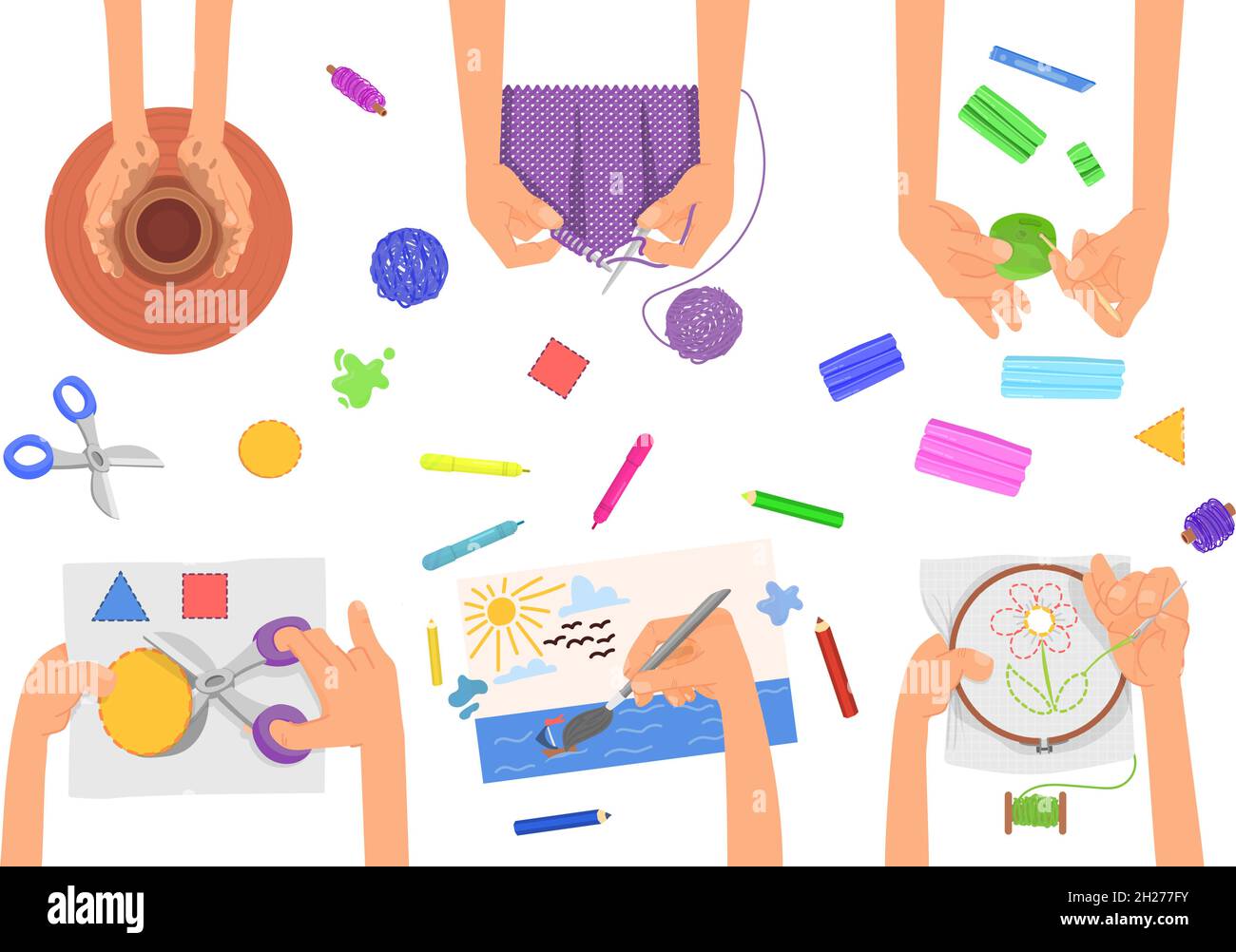 Kreatives Kinderlabor. Kunstunterricht, Kinder Spaß Handwerk ...