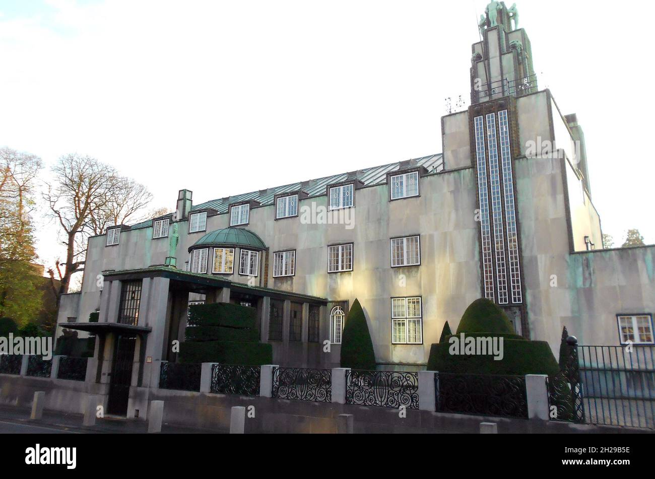 Das Palais Stoclet in Brüssel, vom Wiener Jugendstil-Künstler Josef ...