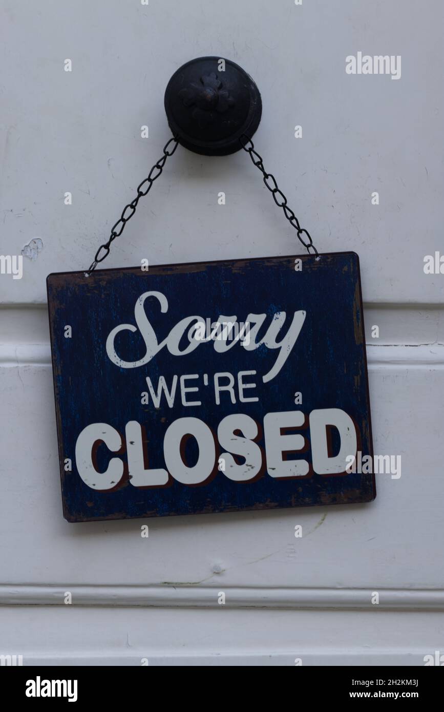 Entschuldigung, dass der laden geschlossen wurde -Fotos und -Bildmaterial in hoher Auflösung – Alamy