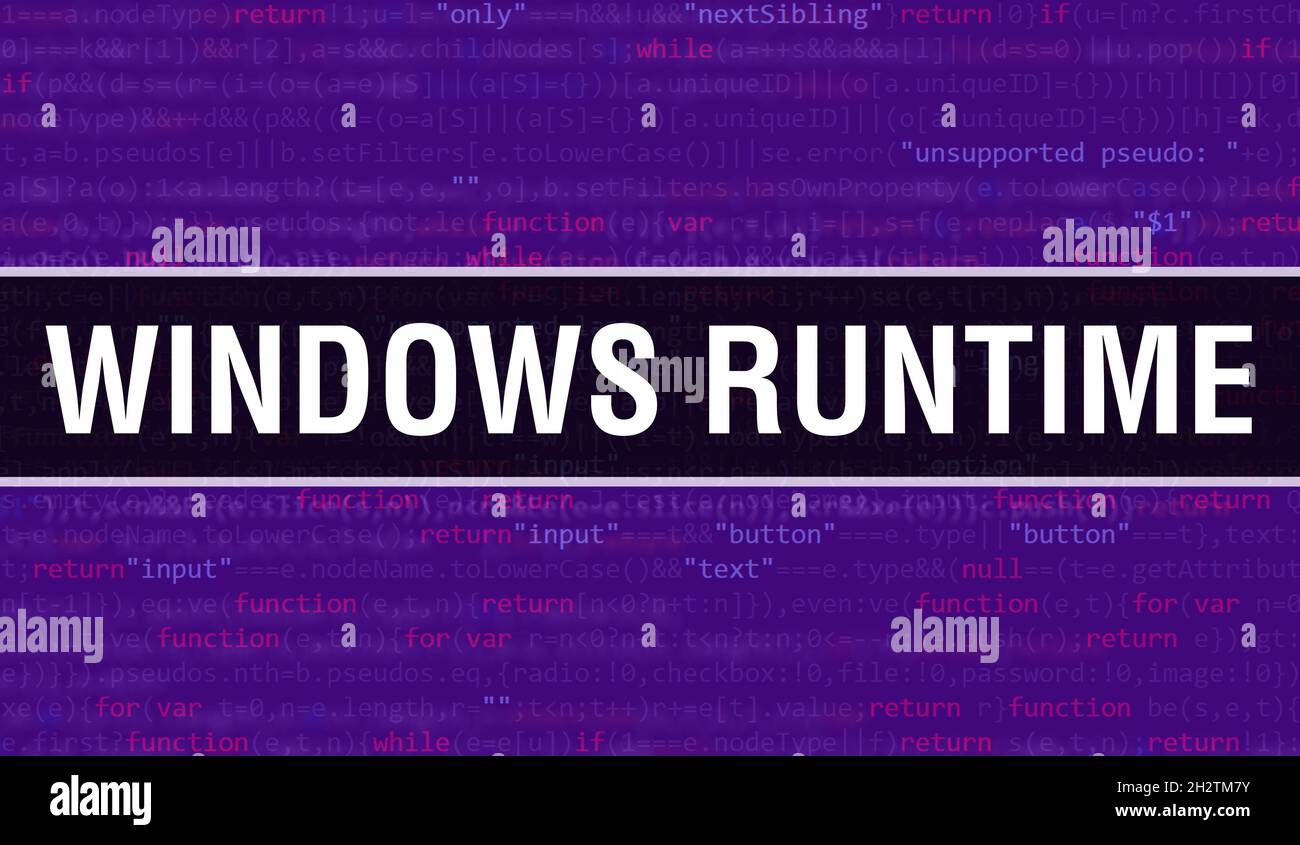 Windows runtime image -Fotos und -Bildmaterial in hoher Auflösung – Alamy