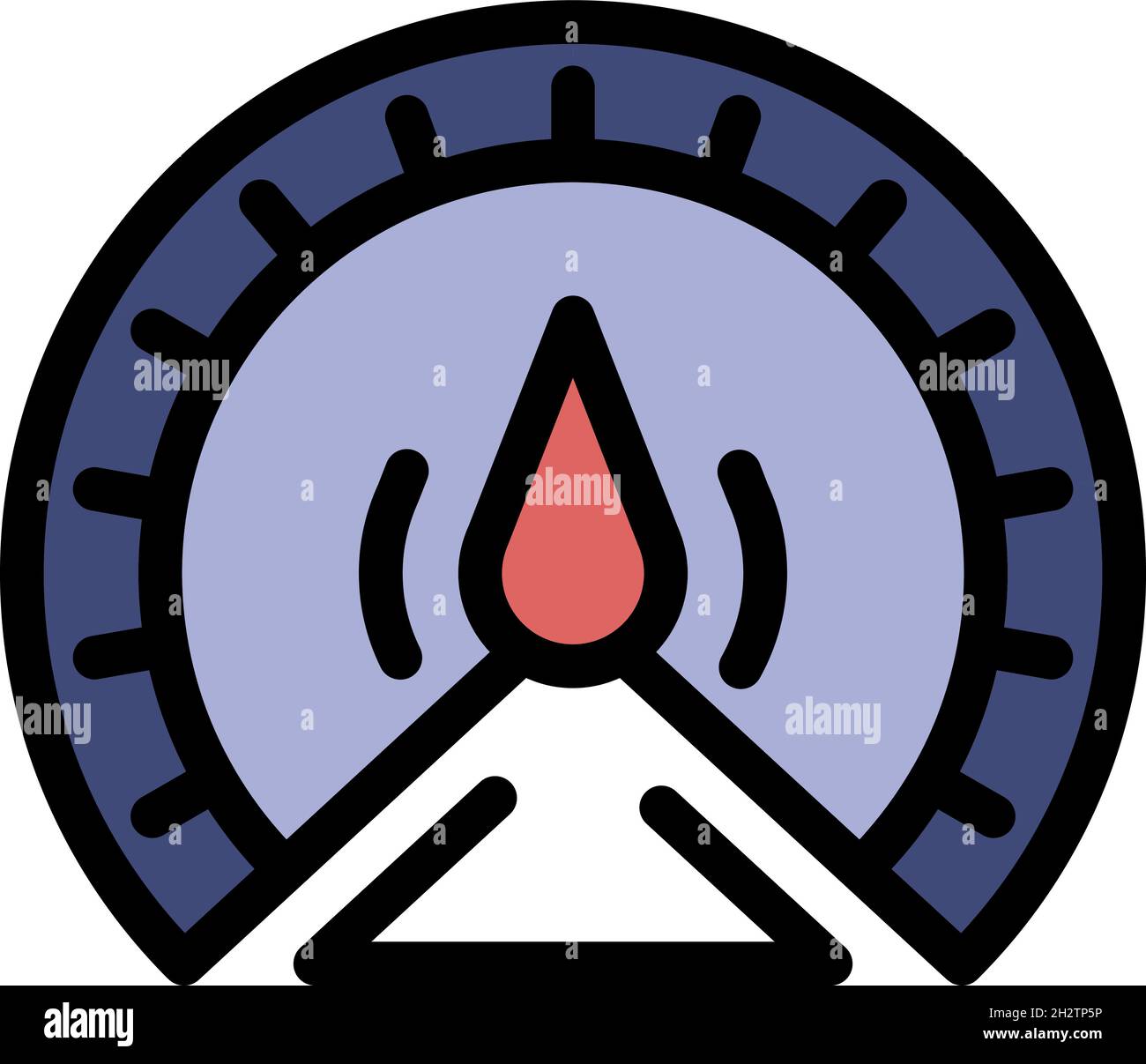 Barometer-Dashboard-Symbol. Kontur Barometer Dashboard Vektor Symbol ...