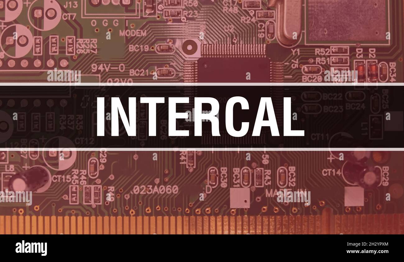 INTERCAL mit Technologie Motherboard Digital. INTERCAL und Computer ...