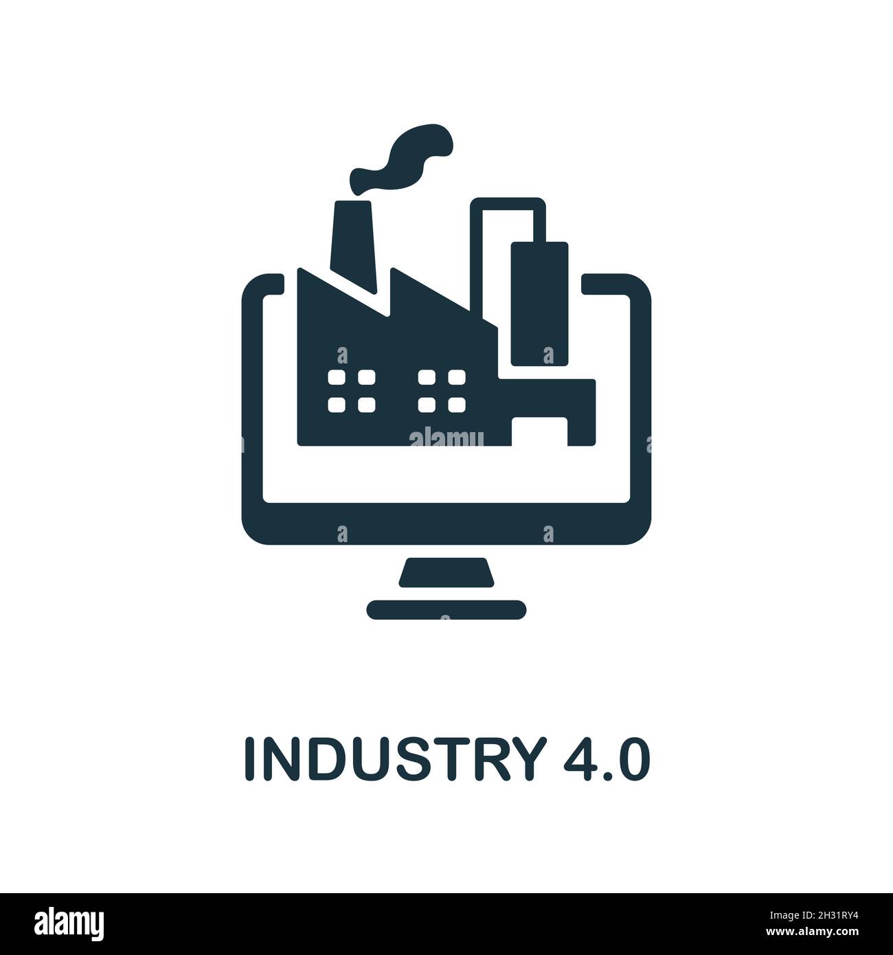 Industrie 4 0 icon Stock-Vektorgrafiken kaufen - Alamy