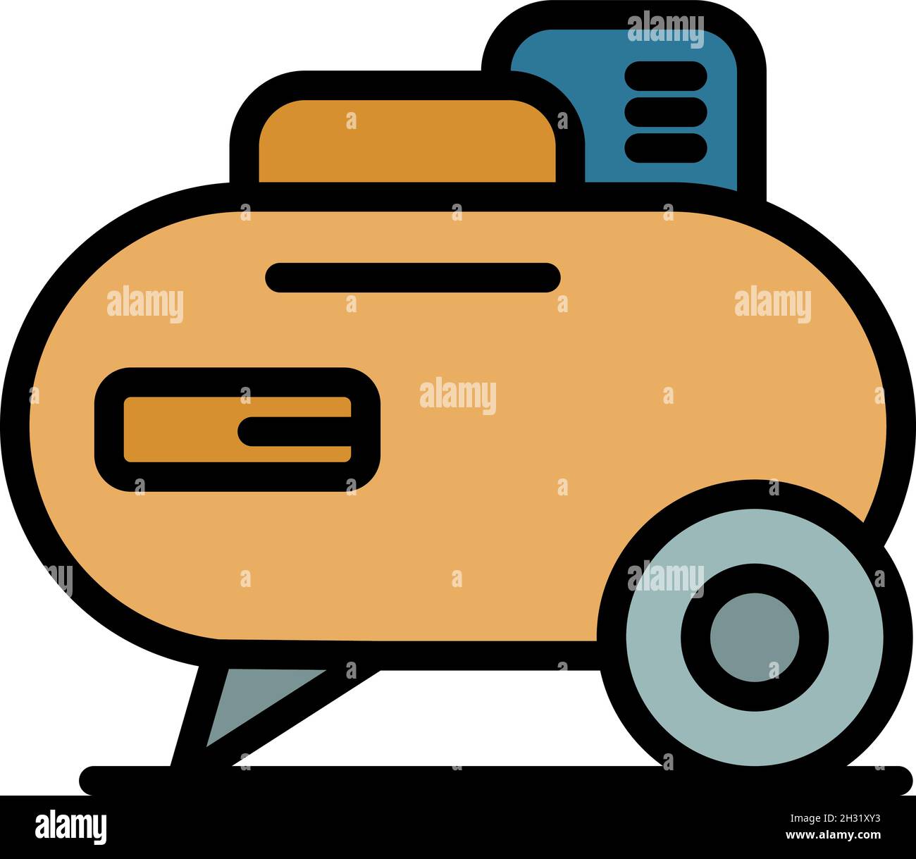 Symbol für Benzinkompressor im Auto. Umriss Auto Benzin Kompressor ...