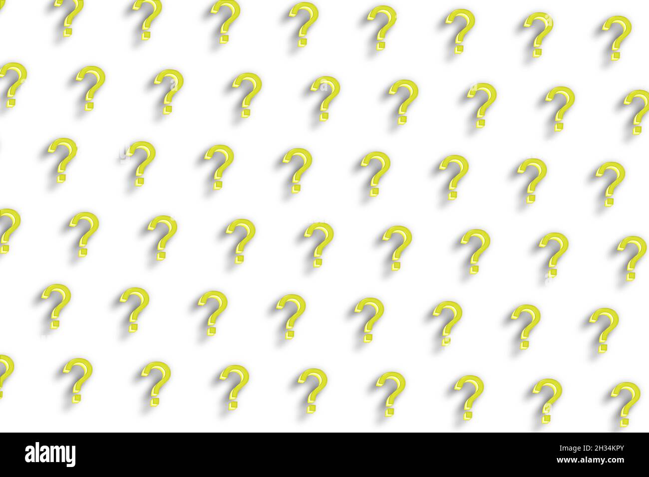 Fragezeichen-Symbol, Fragezeichen, weißer minimaler Hintergrund ...