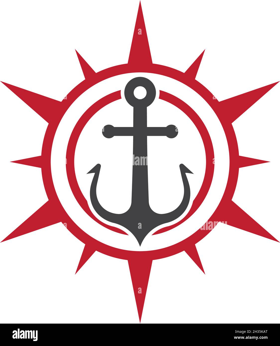 Anker logo Stock-Vektorgrafiken kaufen - Alamy