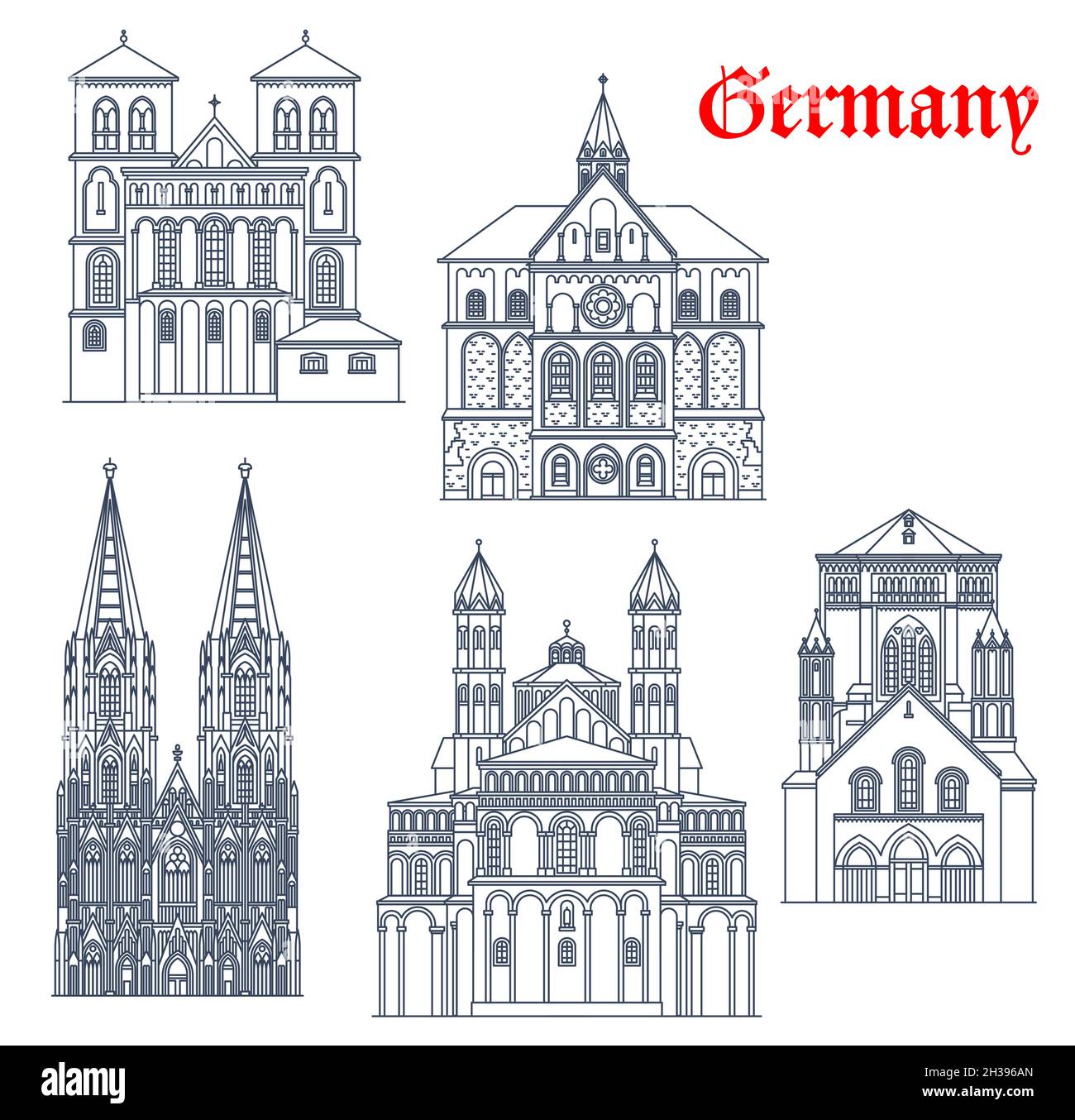 Basilika Von St Cunibert Stockfotos und -bilder Kaufen - Alamy