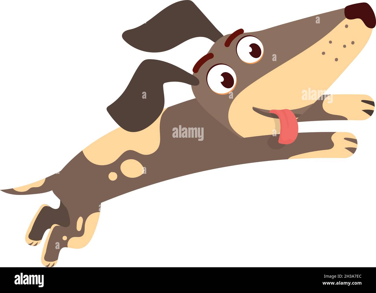 Hund springt Stock-Vektorgrafiken kaufen - Alamy