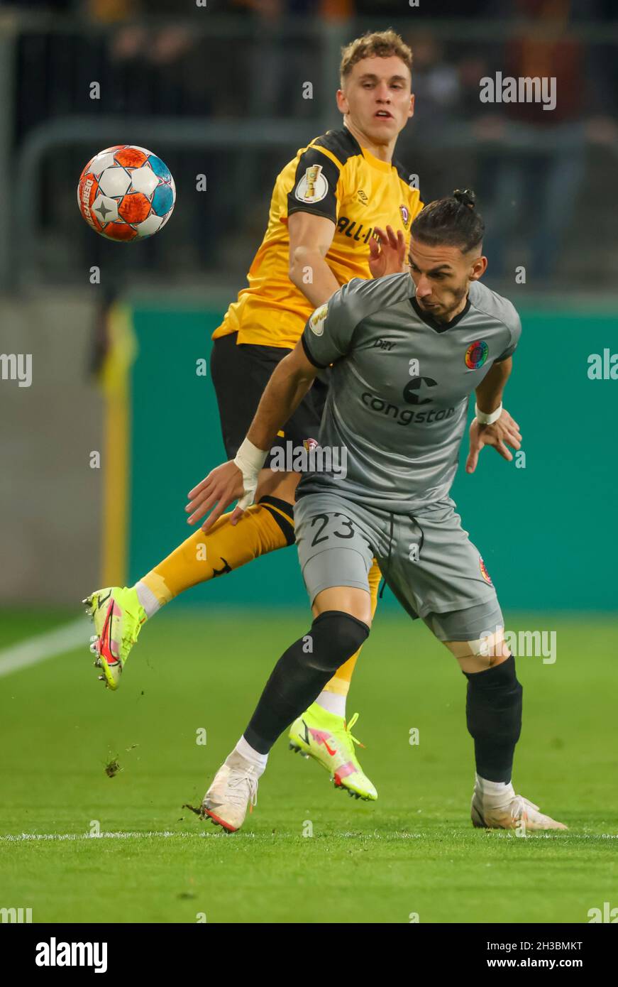 Dresden, Deutschland. Oktober 2021. Fußball: DFB-Pokal, 2. Runde ...