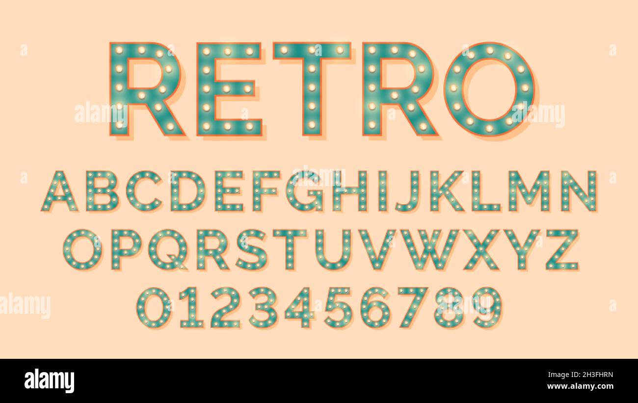 Vintage font Stock-Vektorgrafiken kaufen - Alamy