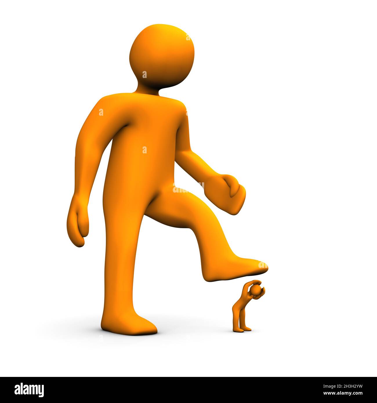 Mobbing cartoon Ausgeschnittene Stockfotos und -bilder - Alamy