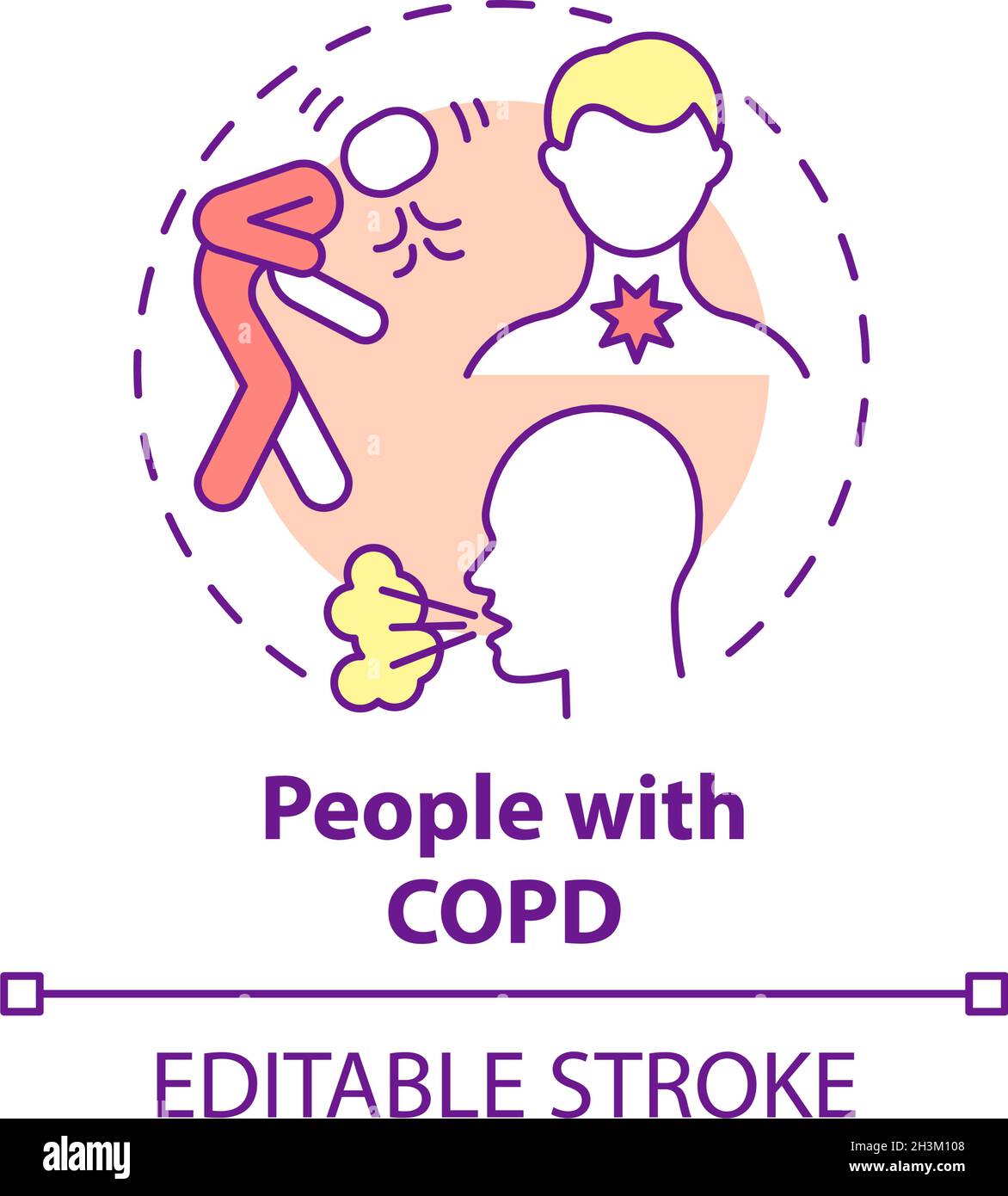 Chronisch obstruktive lungenerkrankung copd Ausgeschnittene Stockfotos ...