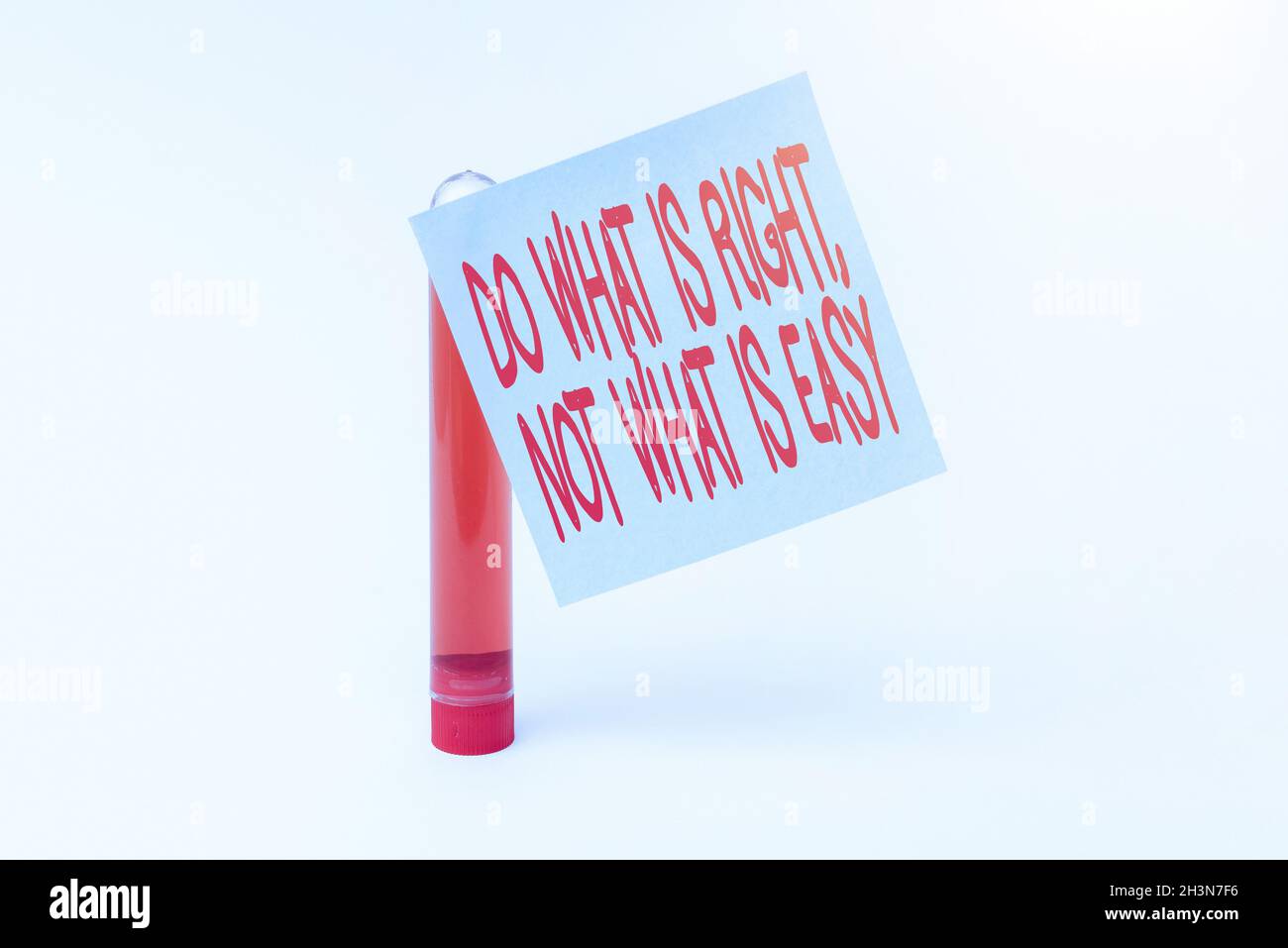 Hand schreiben Zeichen tun, was richtig ist nicht Was ist einfach ...