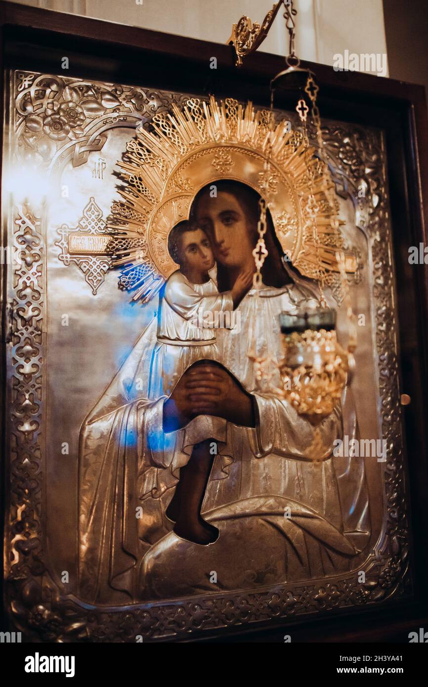 Ikone Der Mutter Jesu Stockfotos und -bilder Kaufen - Alamy