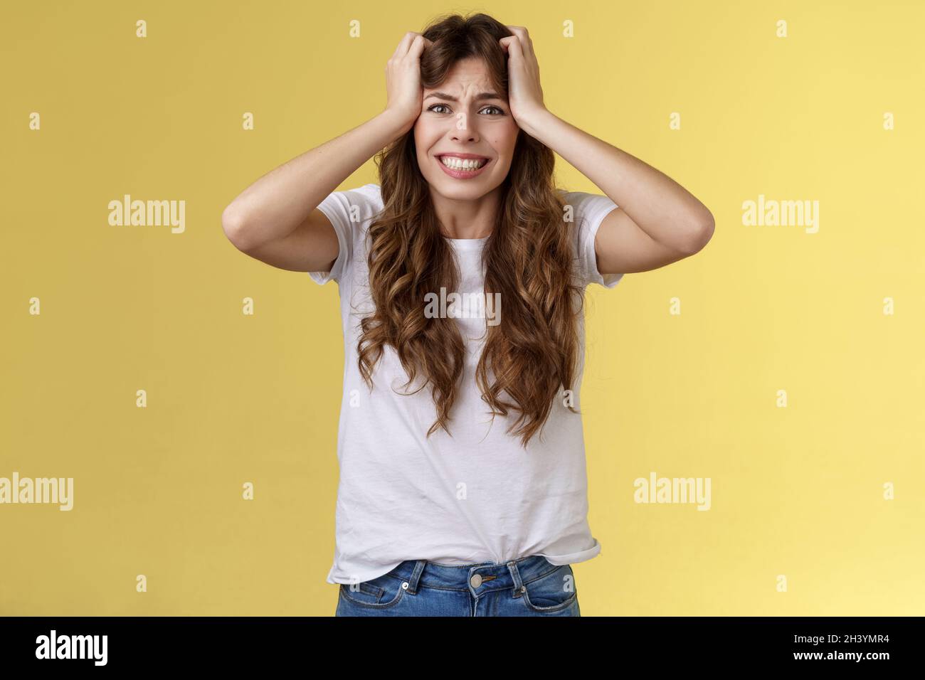 Panic Attack Woman Stockfotos und -bilder Kaufen - Alamy