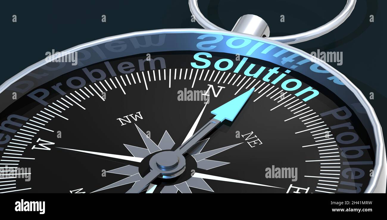Compass needle pointing word success -Fotos und -Bildmaterial in hoher ...