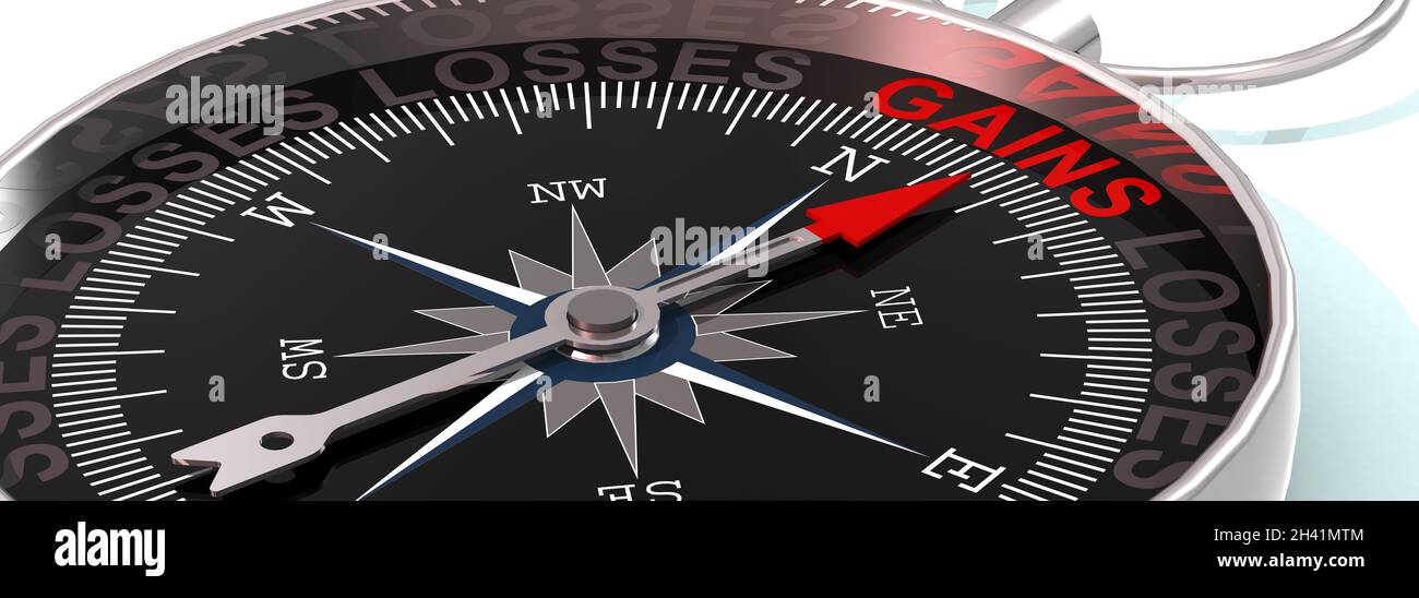 Compass needle pointing word success -Fotos und -Bildmaterial in hoher ...