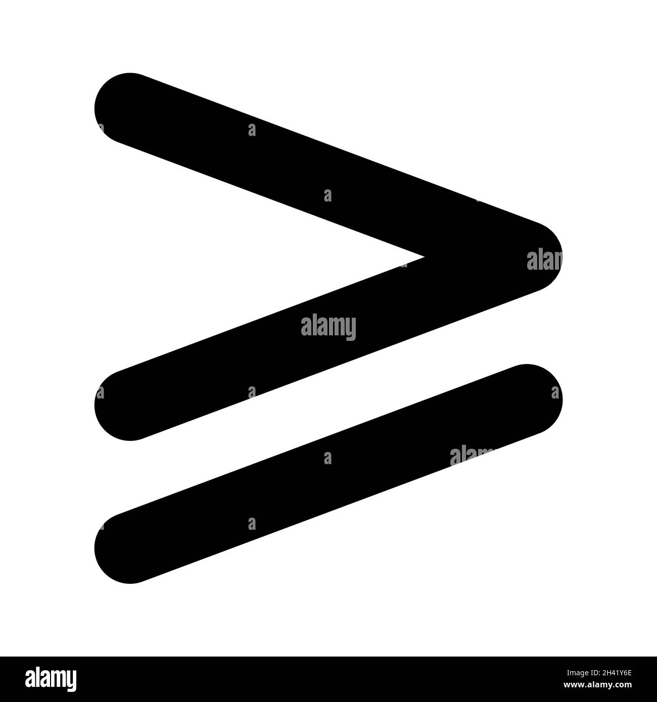 Größer als oder gleich Mathematik Symbol, Bildung Mathematik Symbol ...