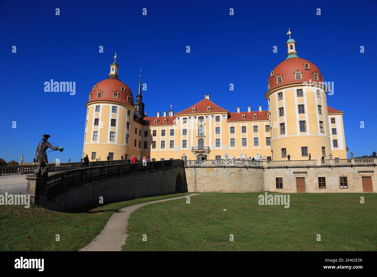 Schloss Moritzburg, nahe Dresden, Sachsen, Deutschland / Schloss ...