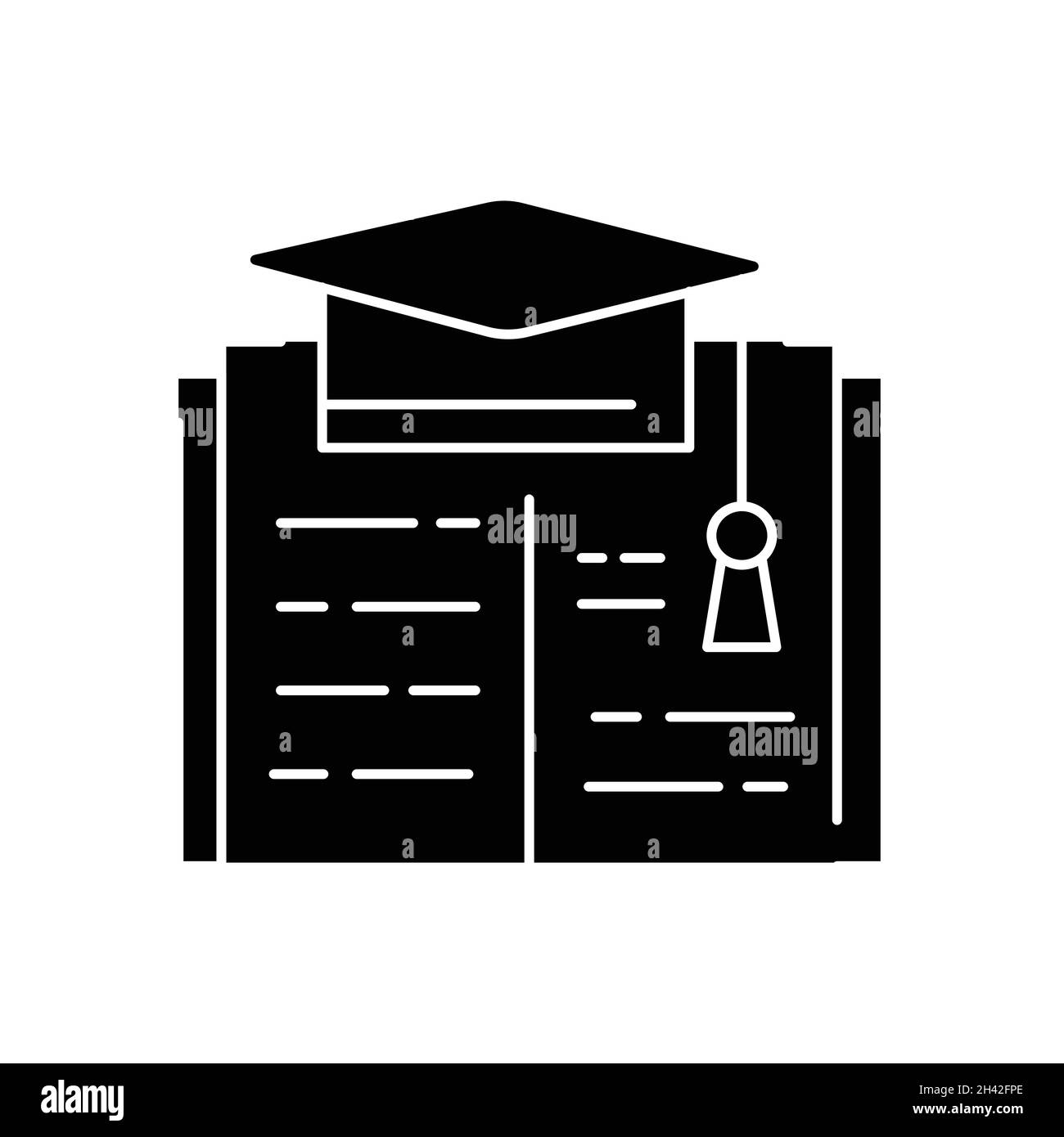 Farbliniensymbol für hochwertige Bildung. Soziale Verantwortung des ...