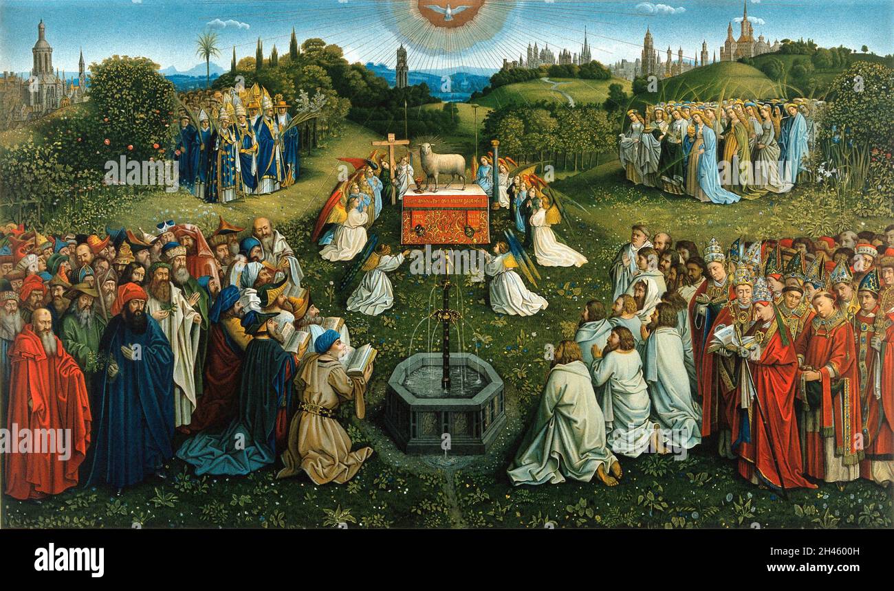 Jan van eyck the adoration of -Fotos und -Bildmaterial in hoher Auflösung – Alamy