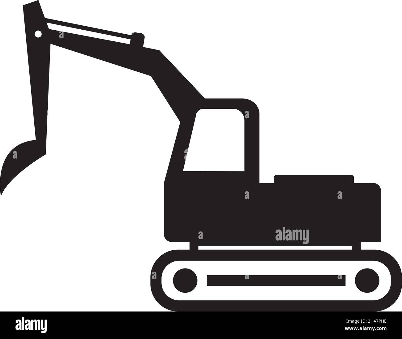 Bagger Silhouette Symbol Zeichen. Zeichen und Symbole Stock ...