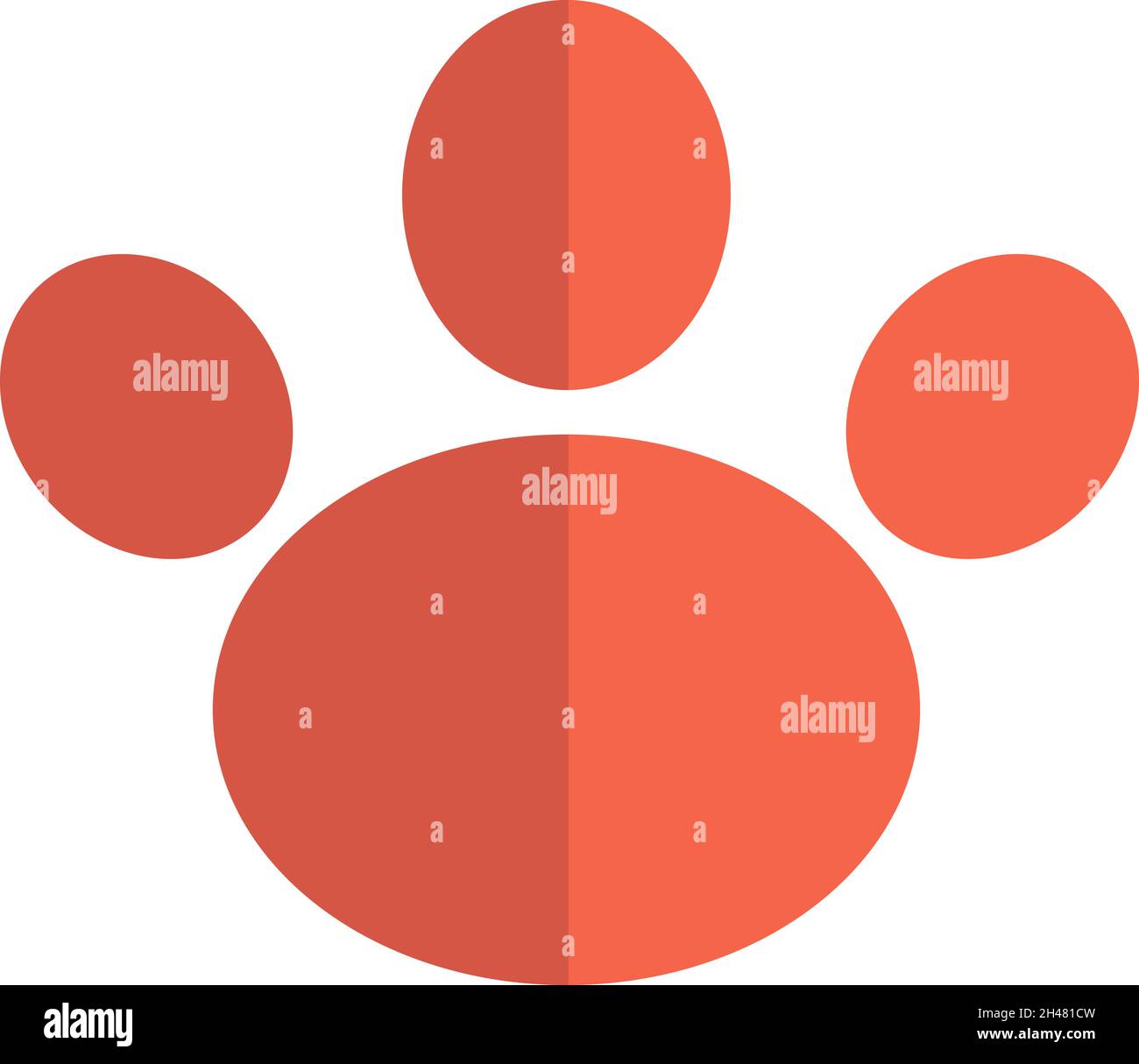 Rote pfote Stock-Vektorgrafiken kaufen - Alamy