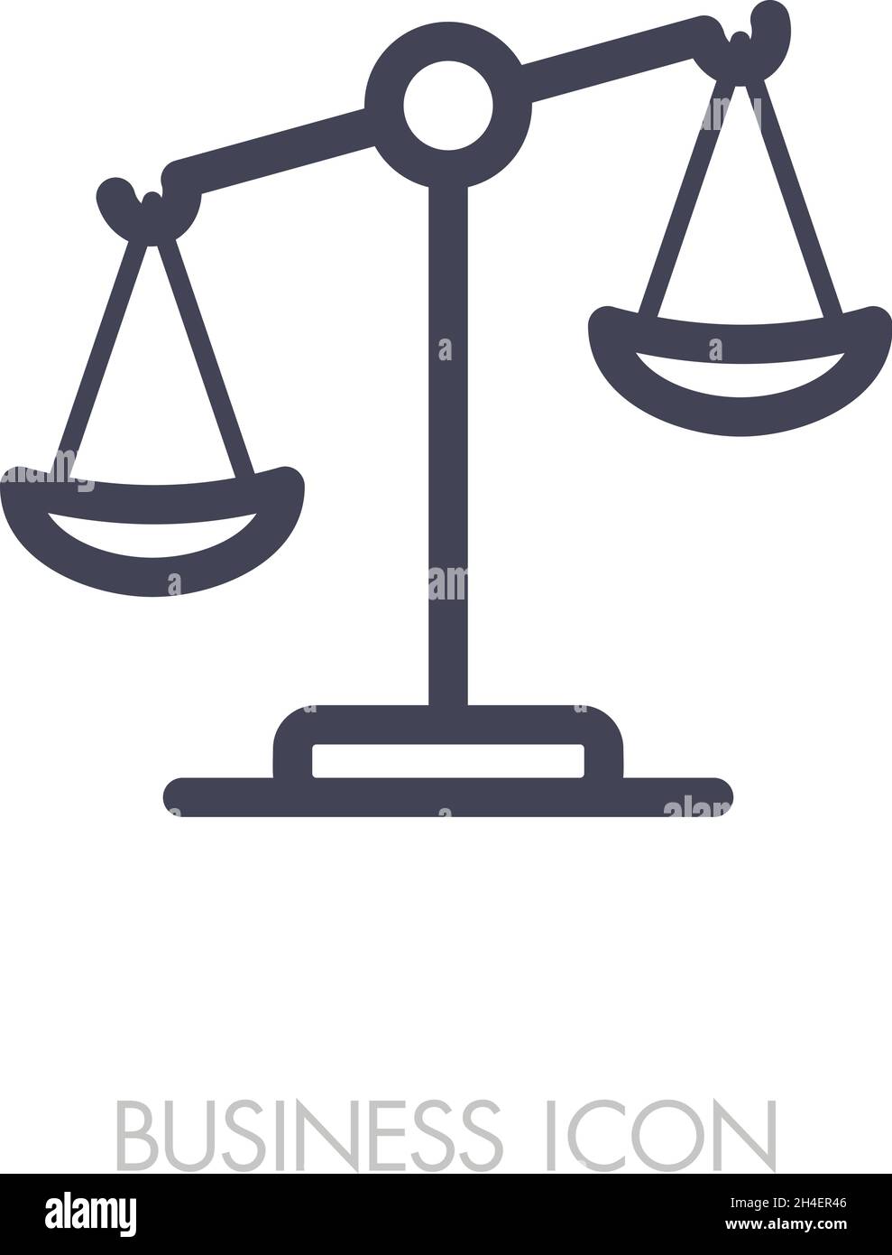 Gesetz Maßstab Vektor-Symbol, Gerechtigkeit Umriss-Symbol. Graph Symbol ...