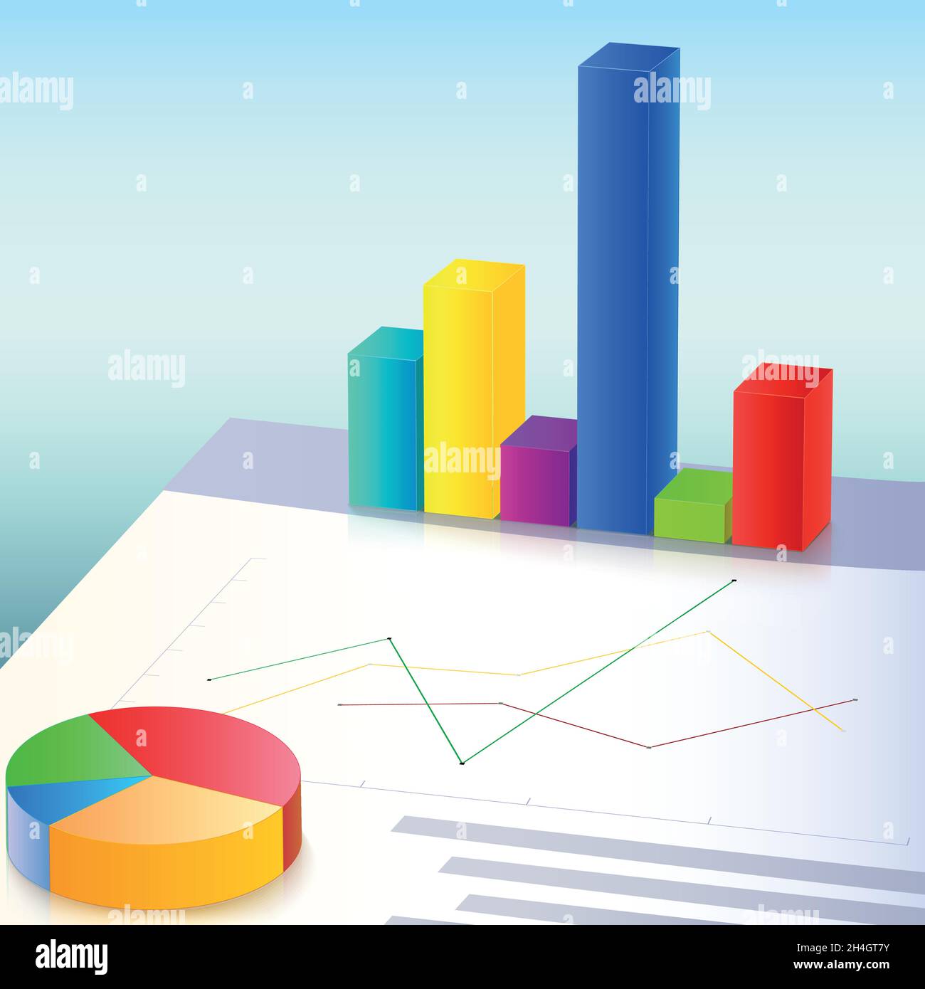 Investment charts Stock-Vektorgrafiken kaufen - Alamy