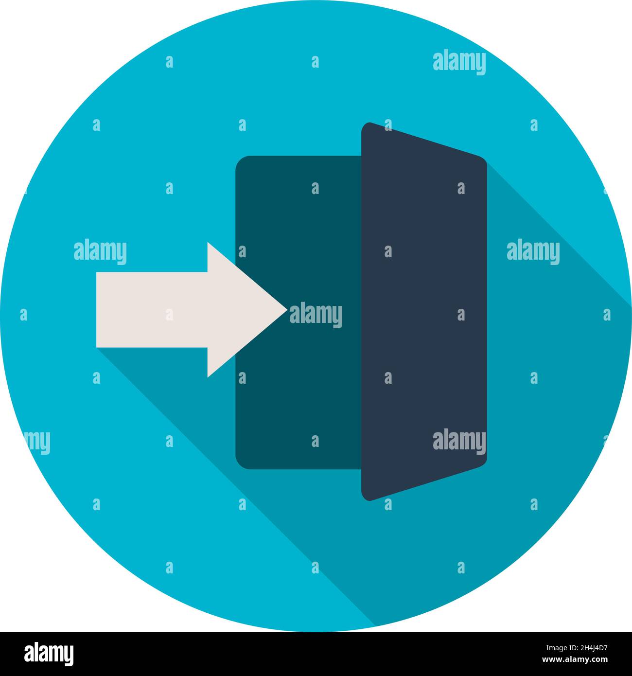 Login Symbol in trendigen Flat Style. E-commerce anmelden. Grafik ...