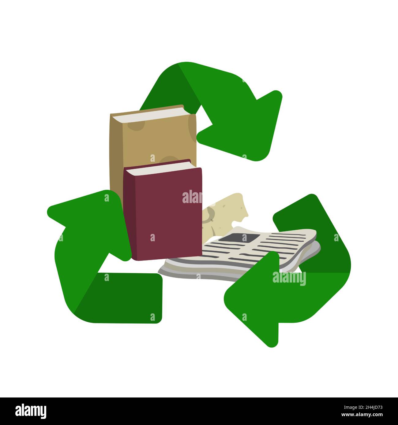 Papierrecycling zeitschriften Stock-Vektorgrafiken kaufen - Alamy
