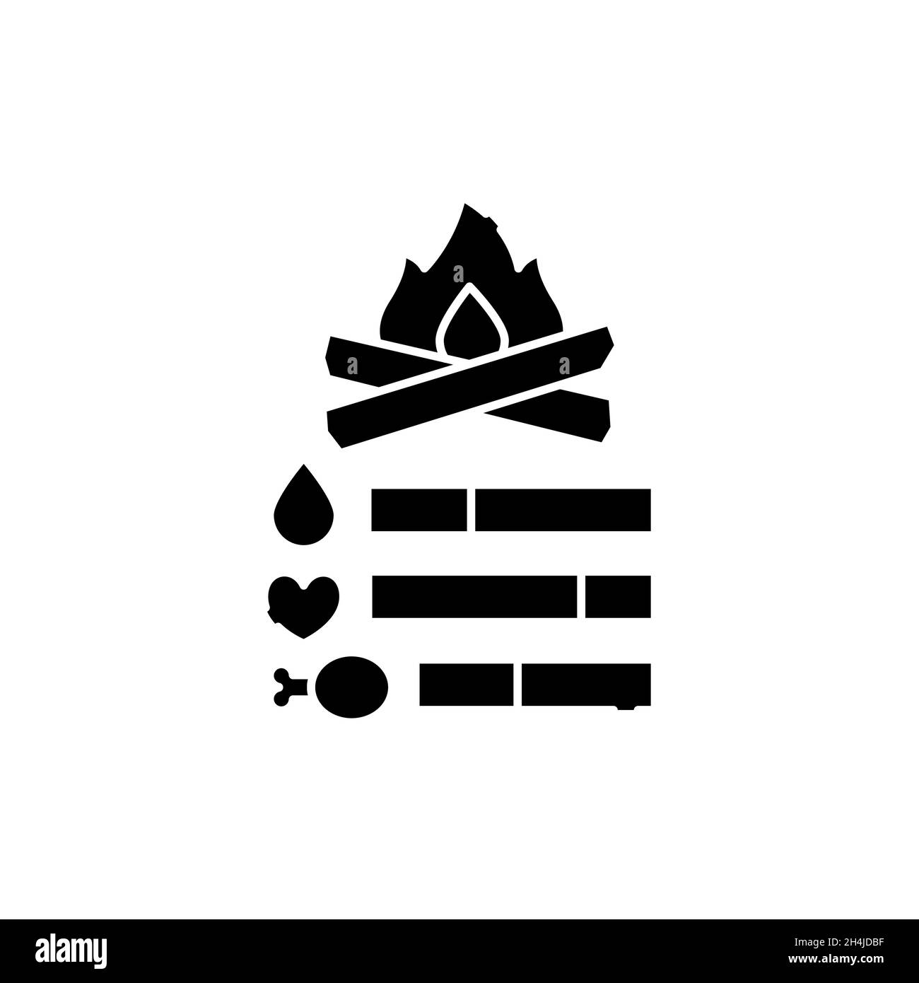 Survival Horror Spiel Farbe Linie Symbol. Computerspielgenres ...