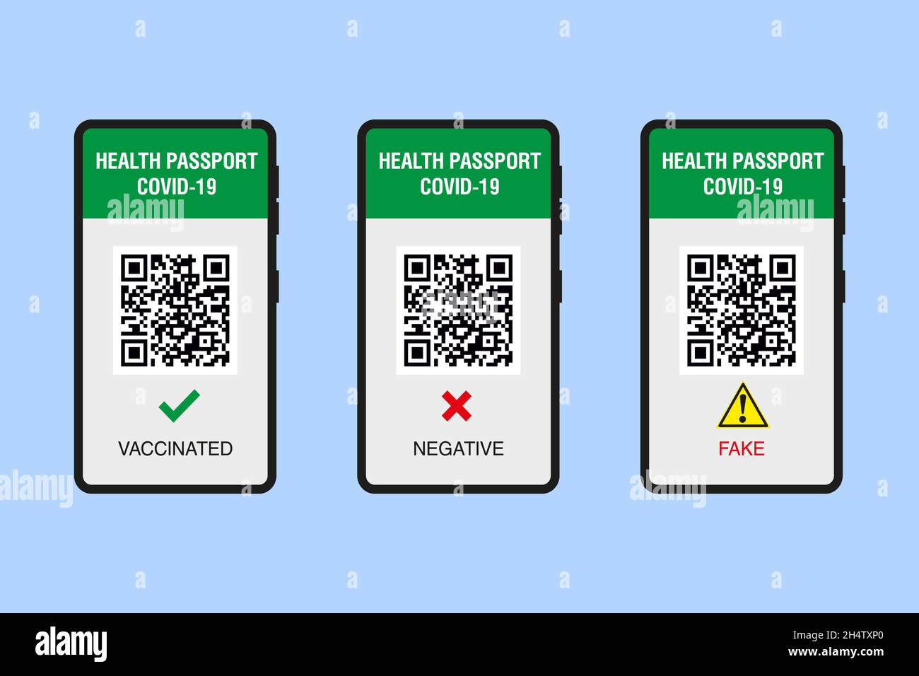 Digitale impfbescheinigung Stock-Vektorgrafiken kaufen - Alamy