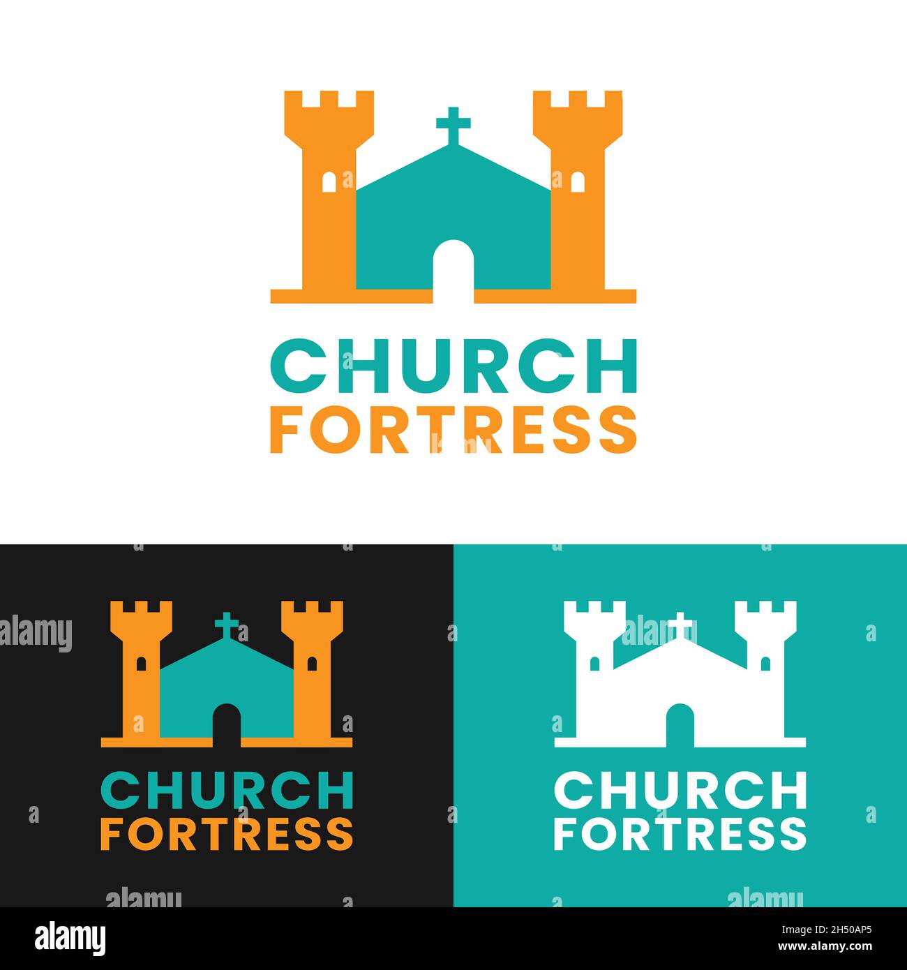 Festungs kirche Stock-Vektorgrafiken kaufen - Alamy