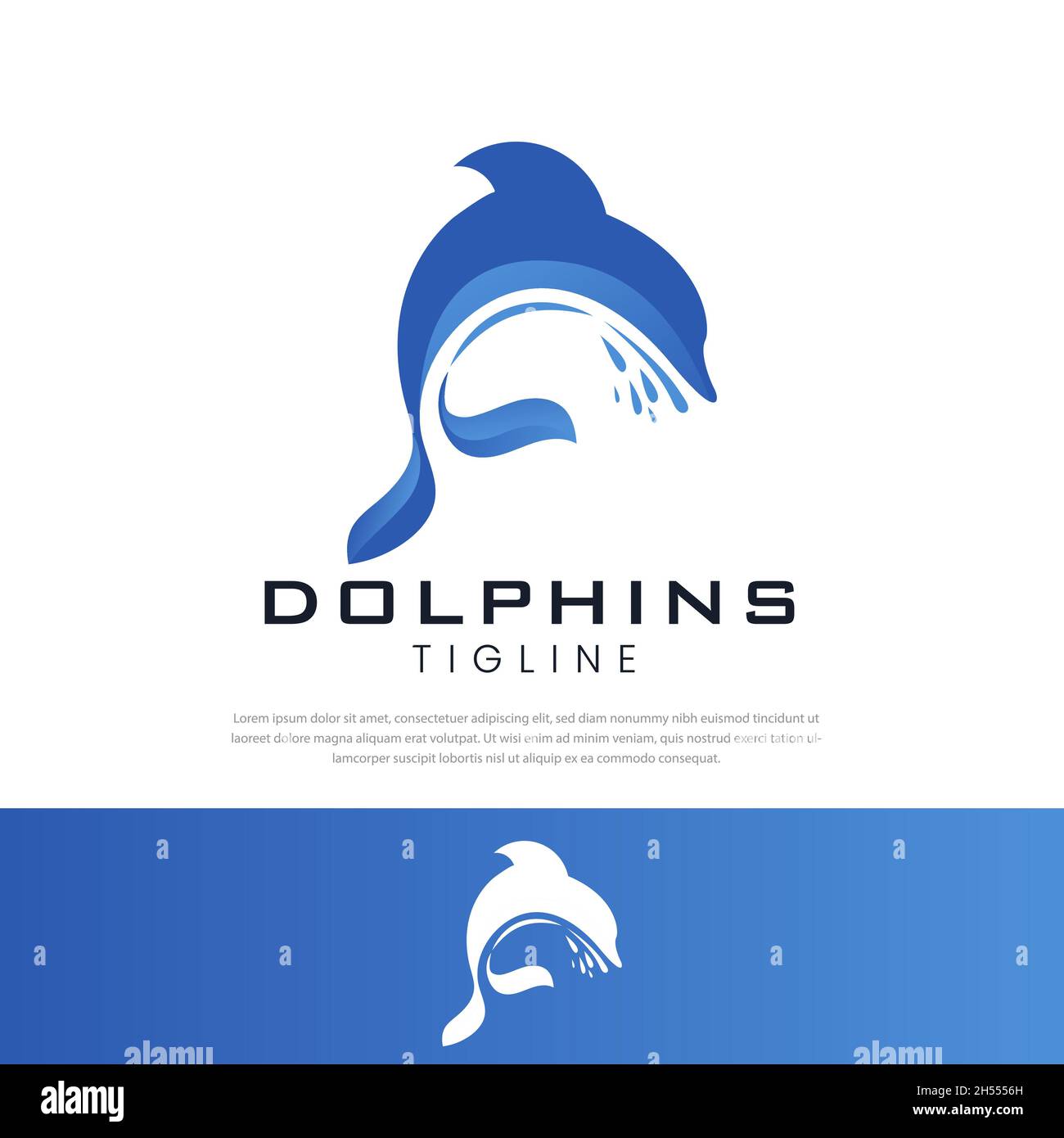 Dolphin logo -Fotos und -Bildmaterial in hoher Auflösung – Alamy