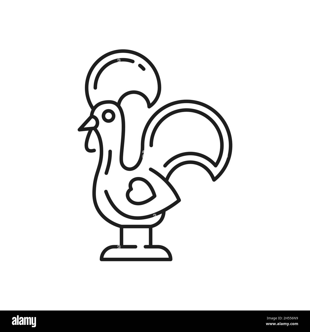 Der Hahn Von Barcelos Galo De Barcelos Stock-Vektorgrafiken kaufen - Alamy