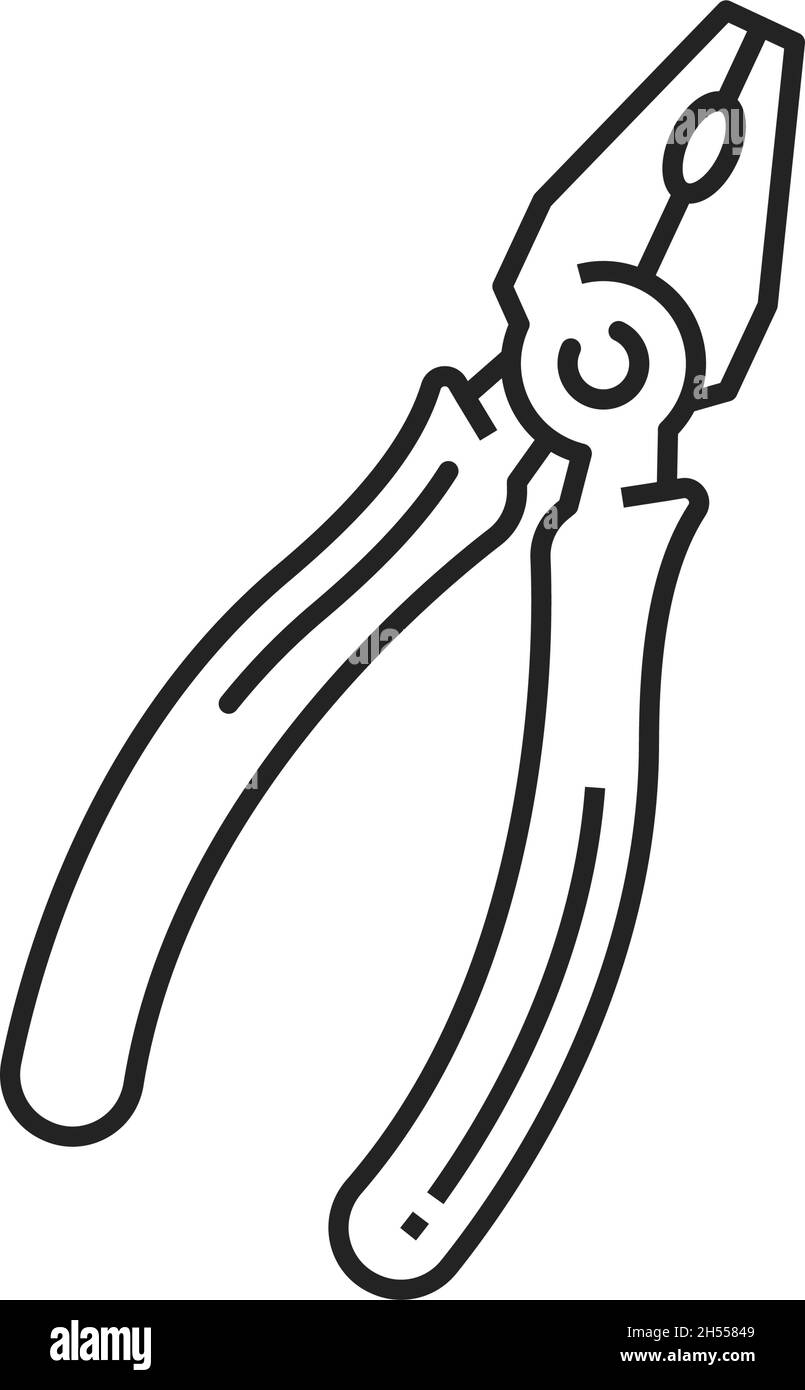 Zange wird benutzt Stock-Vektorgrafiken kaufen - Alamy
