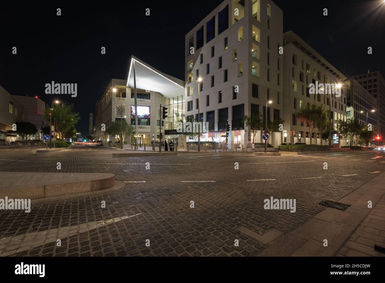 Msheireb Downtown Doha, Qatar Night Shot, ein neues Epizentrum für ...