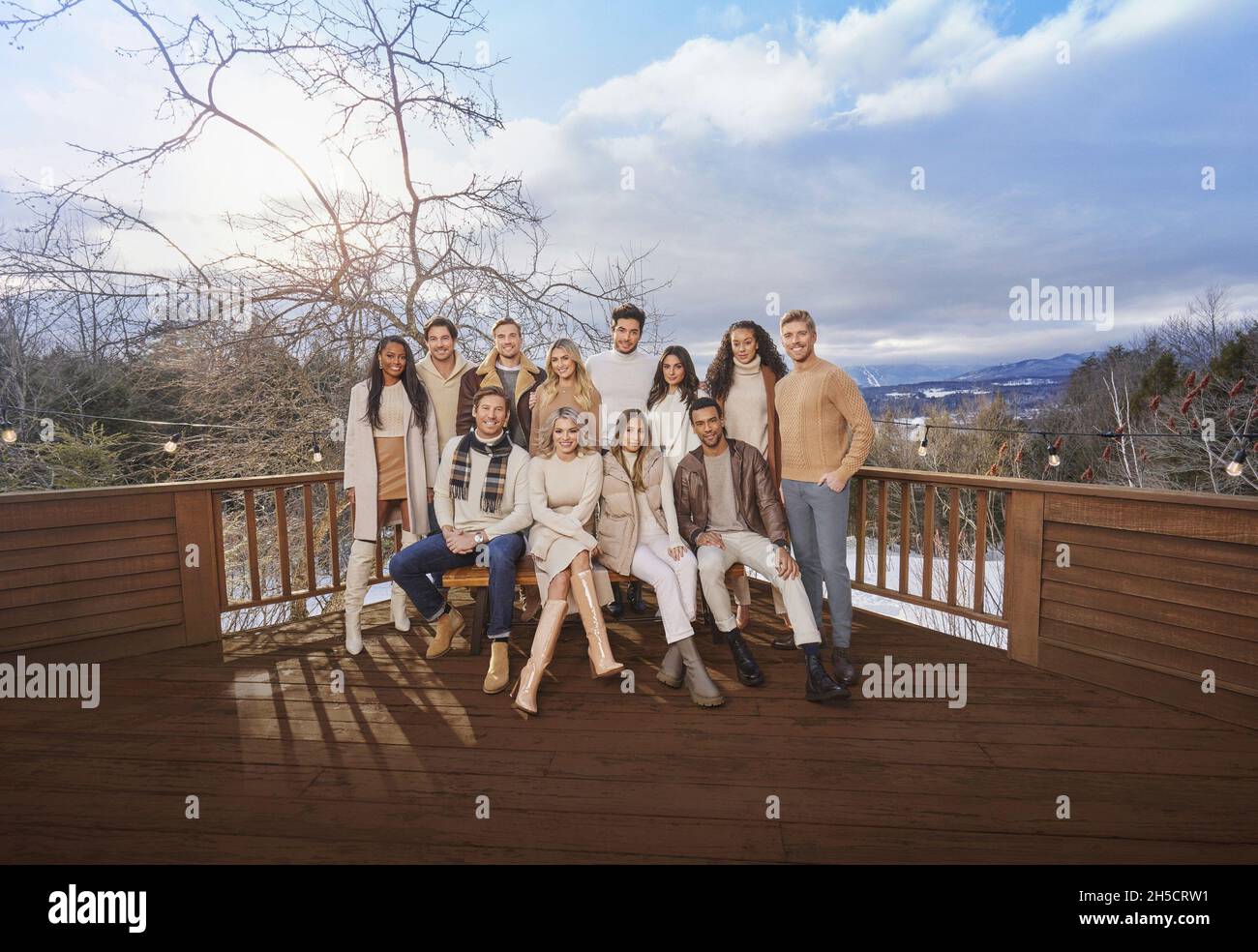 WINTERHAUS, von links: Ciara Miller, Craig Conover, Austen Kroll, Luke ...