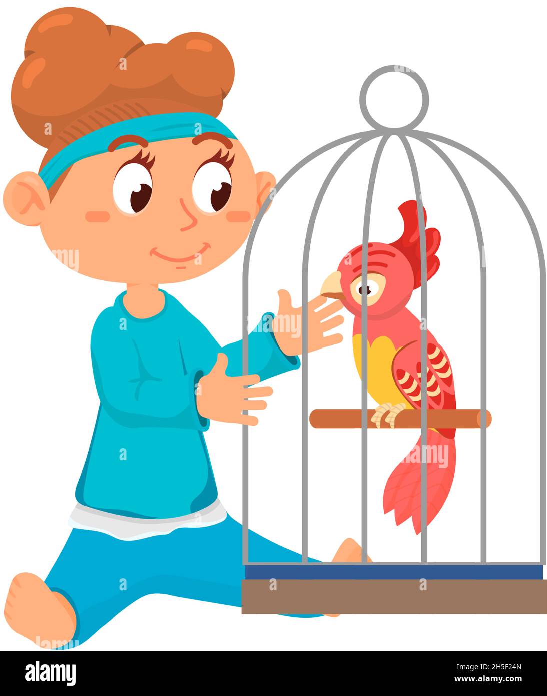 Mädchen im käfig Ausgeschnittene Stockfotos und -bilder - Alamy