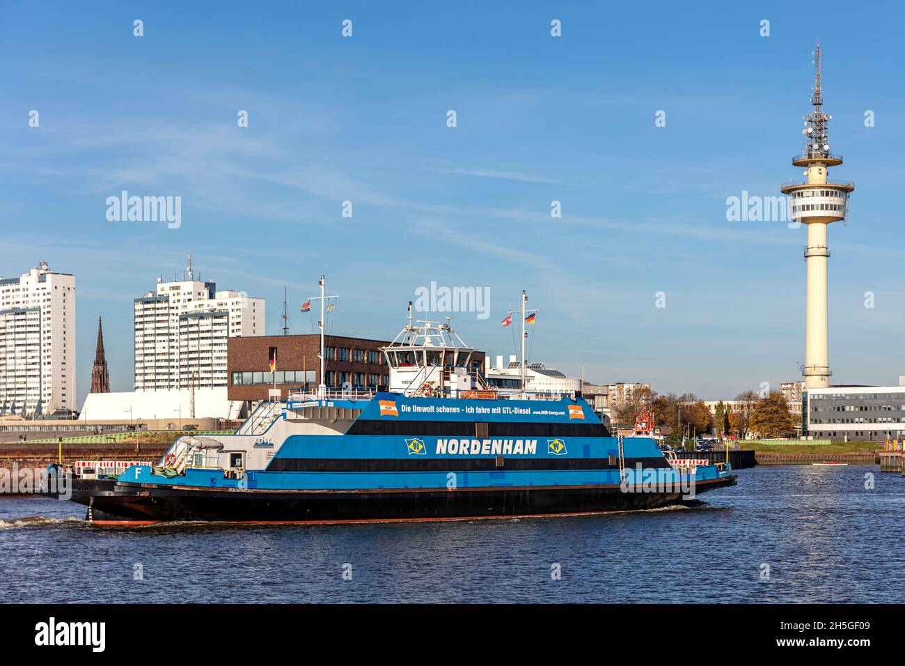 Spannende Fhre Bremerhaven Nordenham Bild