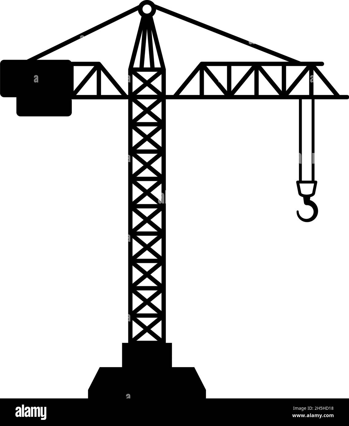Kran Symbol Design Vorlage Vektor isolierte Illustration Stock ...