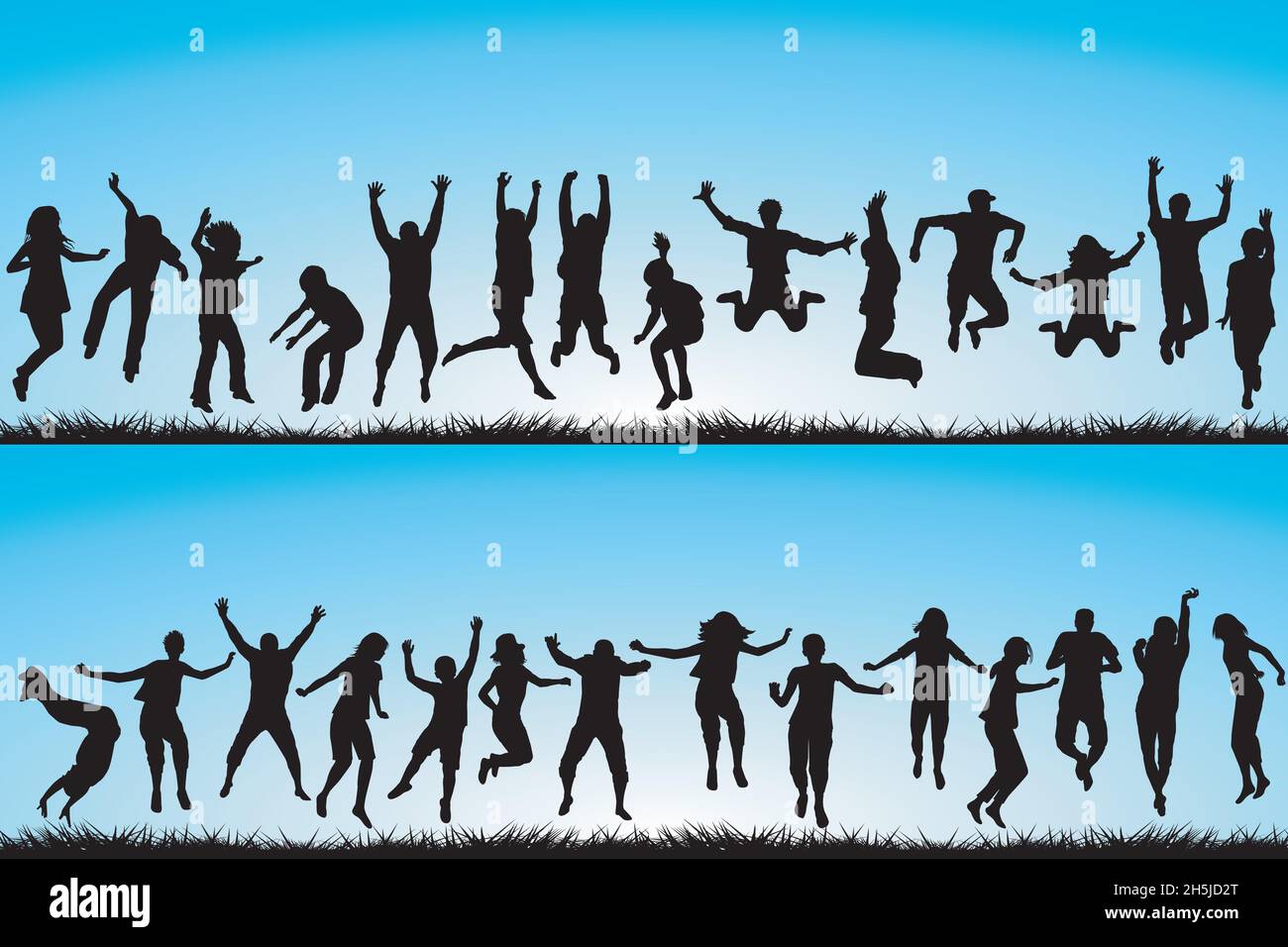 Kinder springen ins wasser Stock-Vektorgrafiken kaufen - Alamy