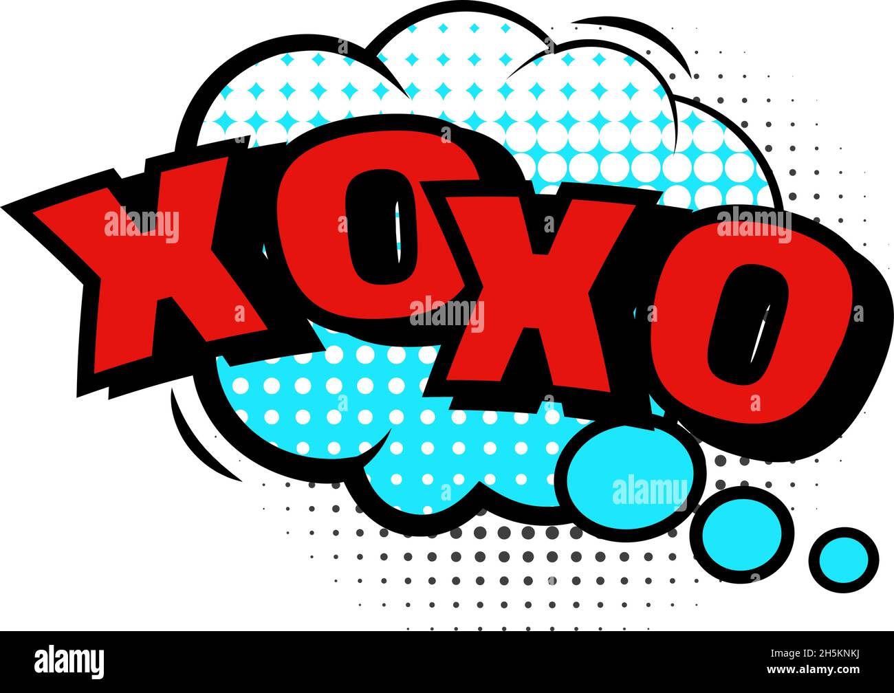 XO xo Blase, lustige Emotion und Ausdruck für Comic-Buch. Vektor xo xo ...
