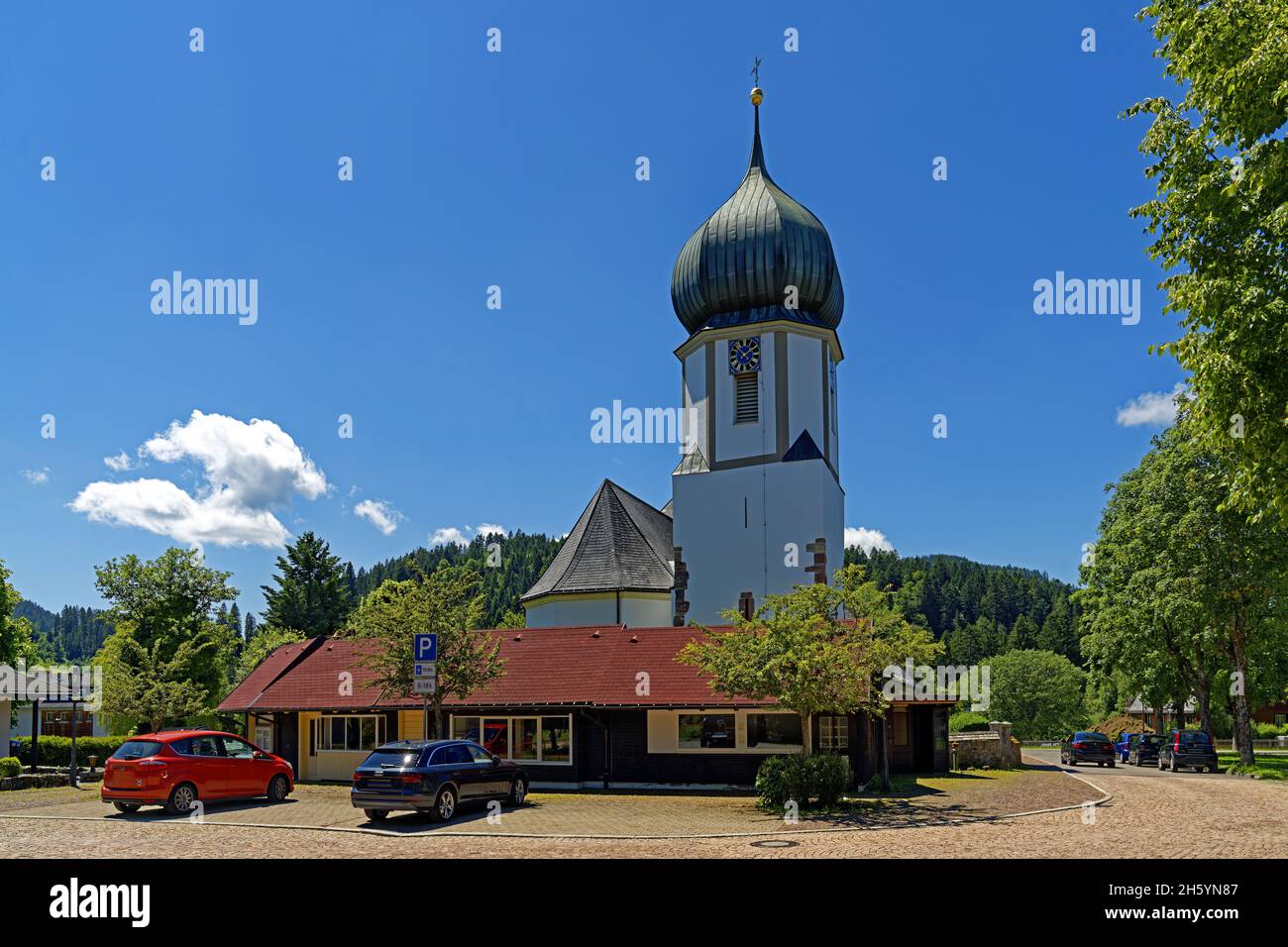 Europa, Deutschland, Baden-Württemberg, Hinterzarten, Adlerplatz ...