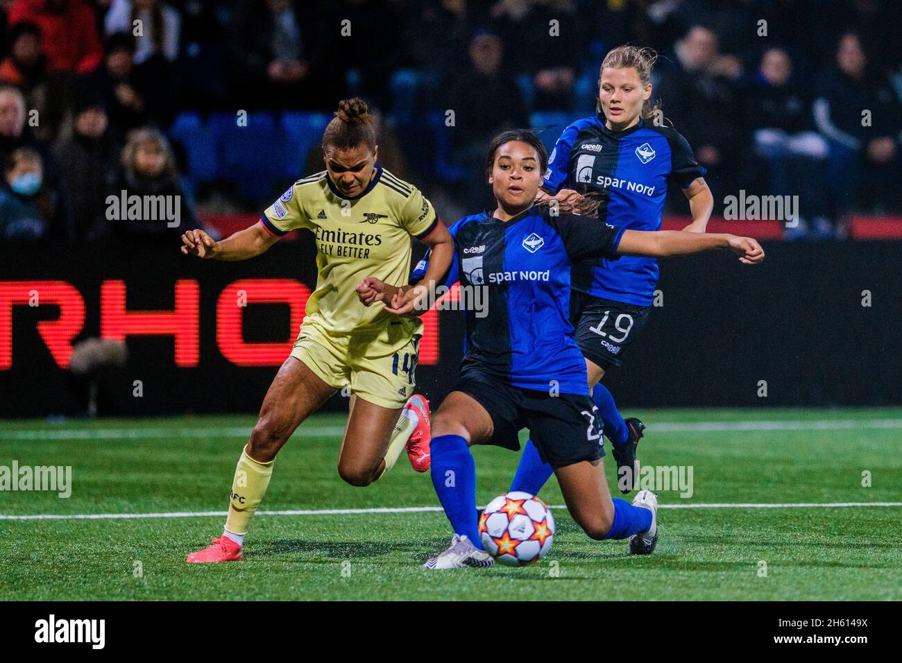 Koege, Dänemark. 10. November 2021. Nikita Parris (14) von Arsenal und ...
