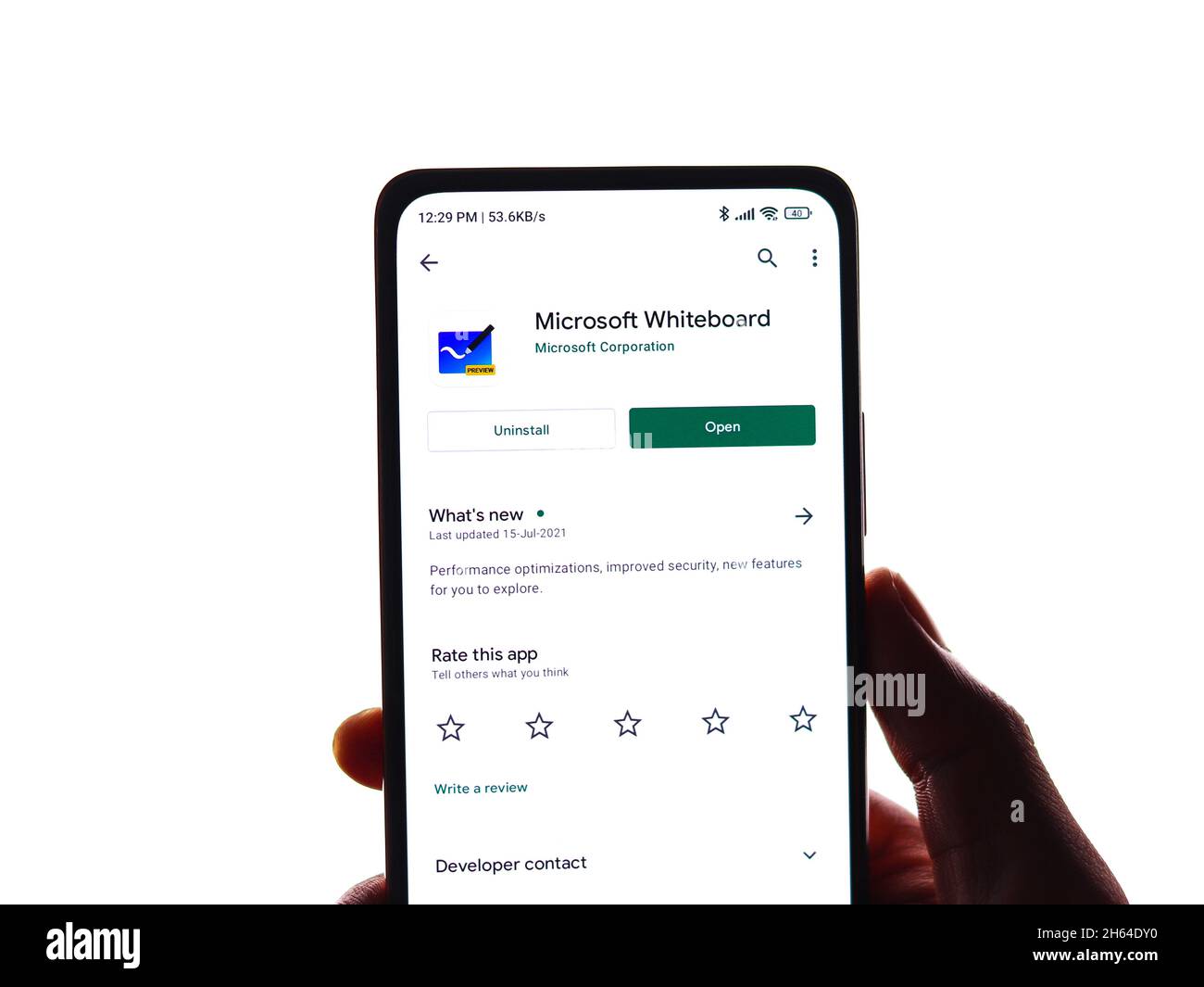 Microsoft whiteboard logo Ausgeschnittene Stockfotos und -bilder - Alamy