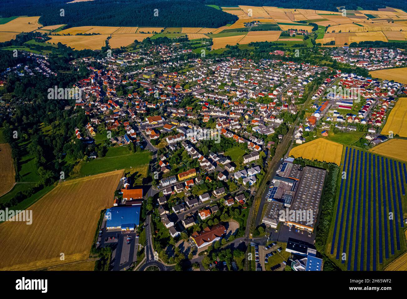 Bad Emstal aus der Luft | Luftbilder von Bad Emstal im Landkreis Fulda ...