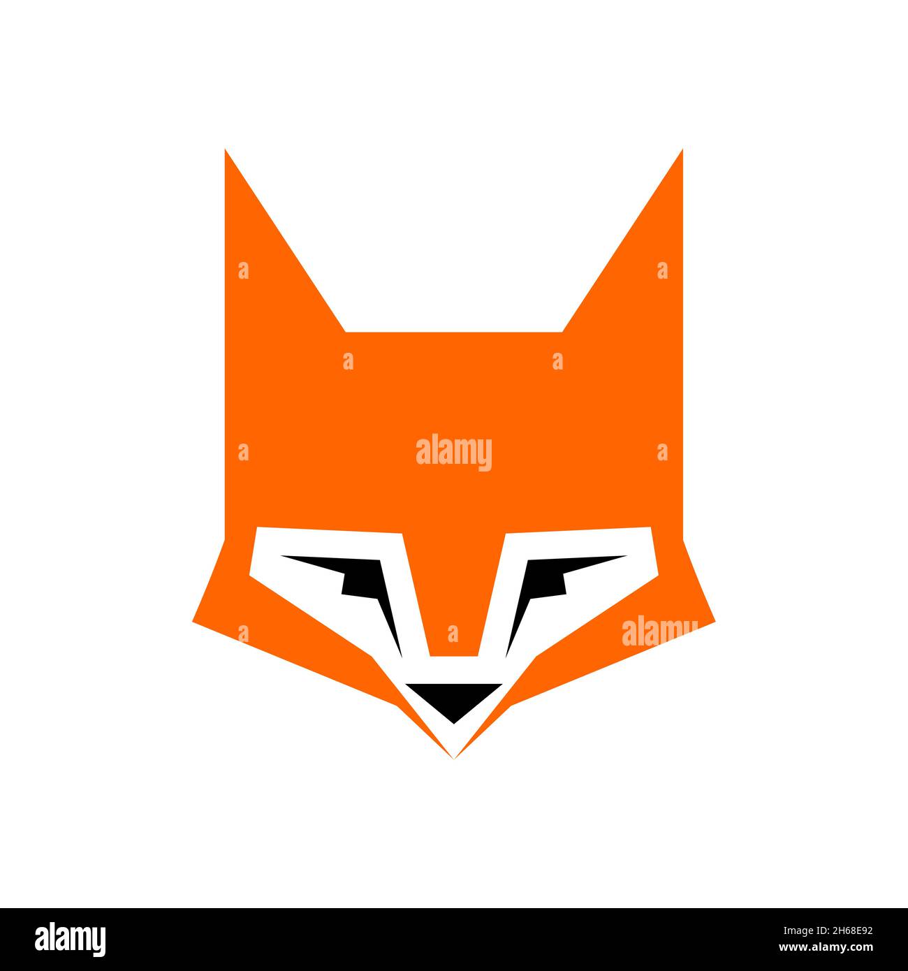 Fox Gesicht isoliert Zeichen. Symbol sie-Fuchs Kopf. vektor ...